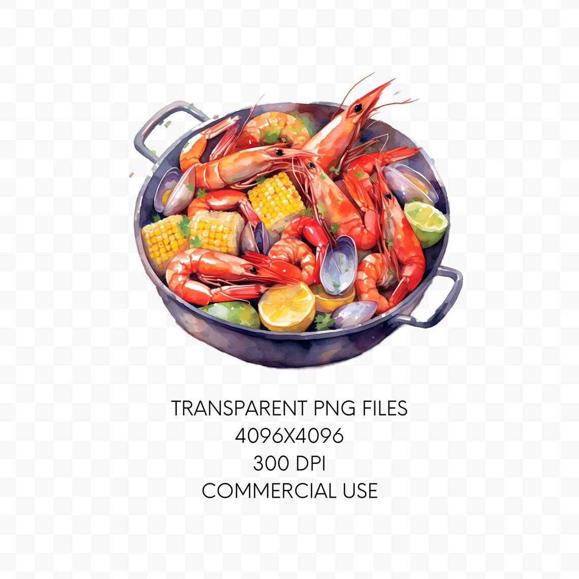 Cajun Cooking Watercolor Clipart Bundle Louisiana PNG - Etsy