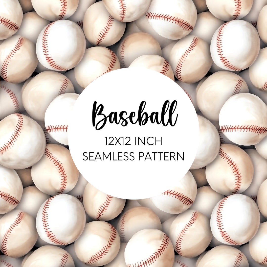 Baseball Background PNG, Baseball Seamless Digital Paper, Baseball PNG ...