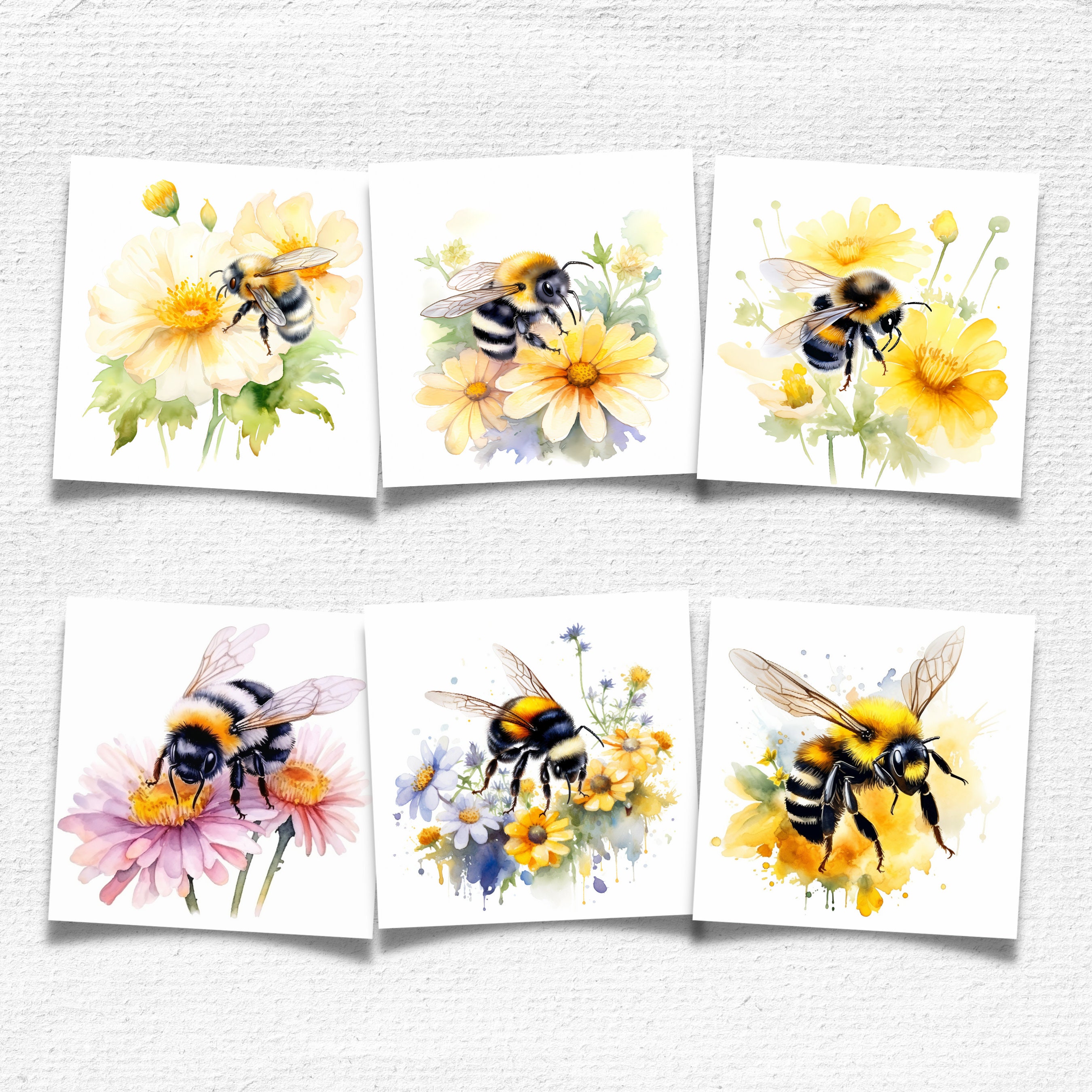 Watercolor Bumblebee Clipart, Honey Bumblebee, Bee PNG, Bumble Bee PNG ...