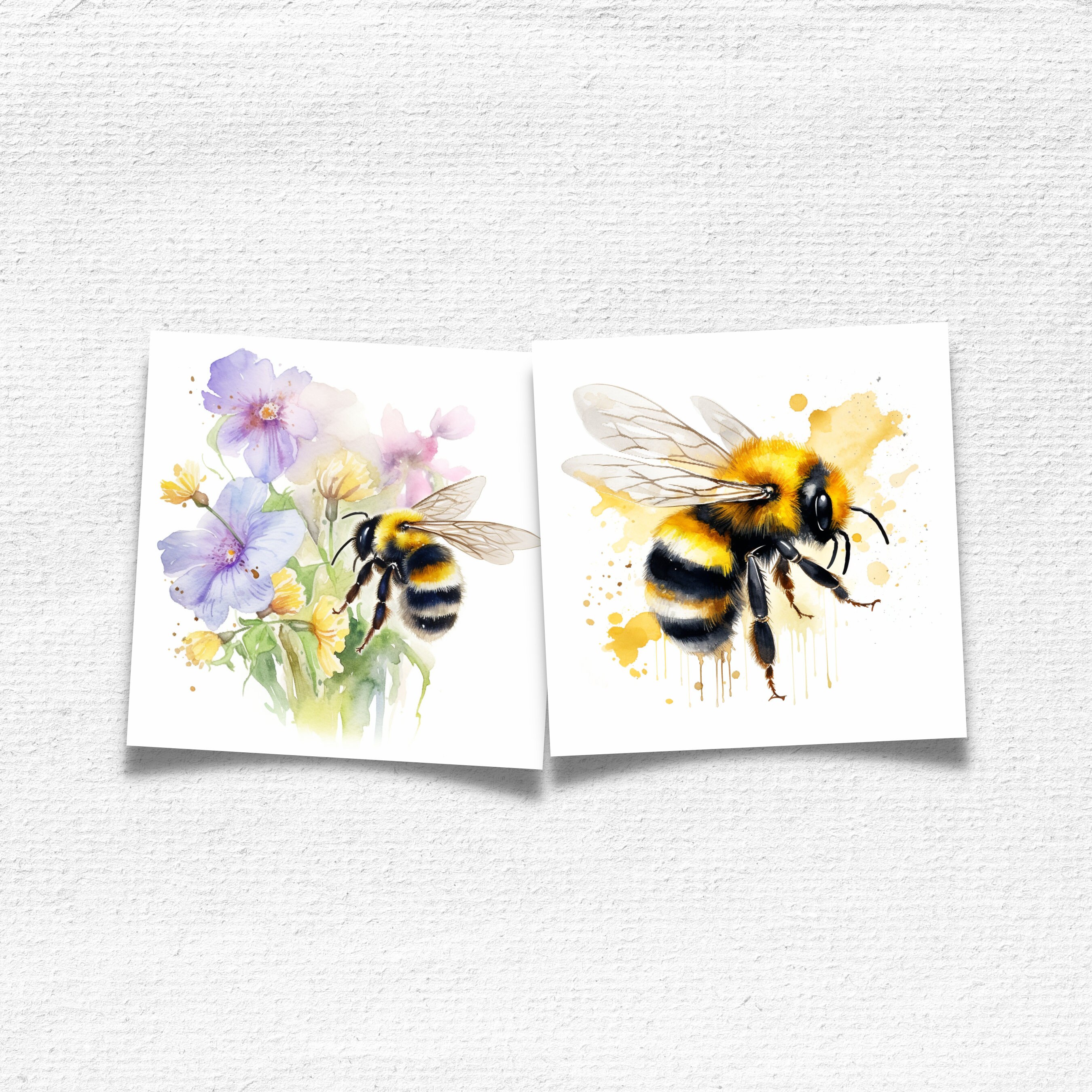 Watercolor Bumblebee Clipart, Honey Bumblebee, Bee PNG, Bumble Bee PNG ...