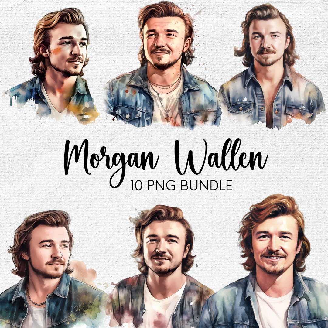 Morgan Wallen PNG, Morgan Wallen, Wallen PNG, silhueta Wallen, pacote ...