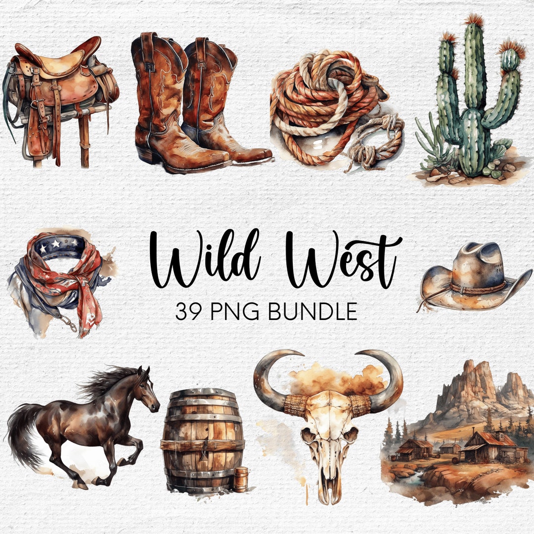 Western Clip Art, Western PNG, Western Clipart, Southwestern Clipart ...