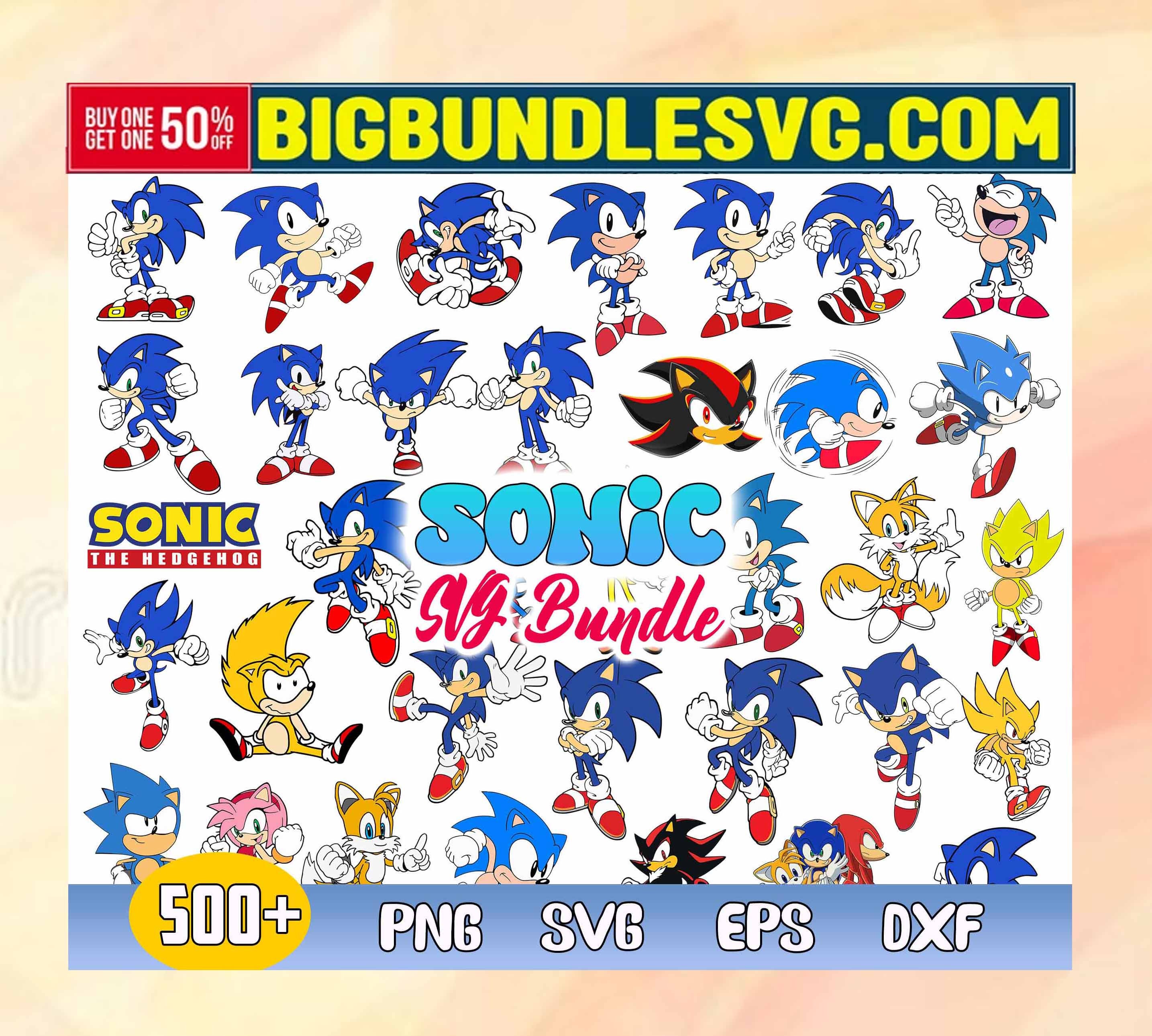 SONIC SVG the Hedgehog Svg Sonic Bundle Svg Sonic Layered - Etsy