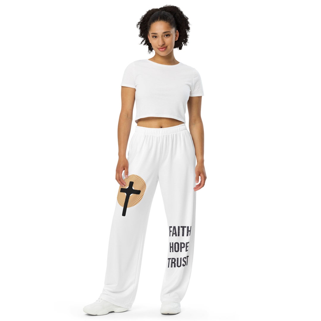 Religious Unisex Wide-leg Pants - Etsy