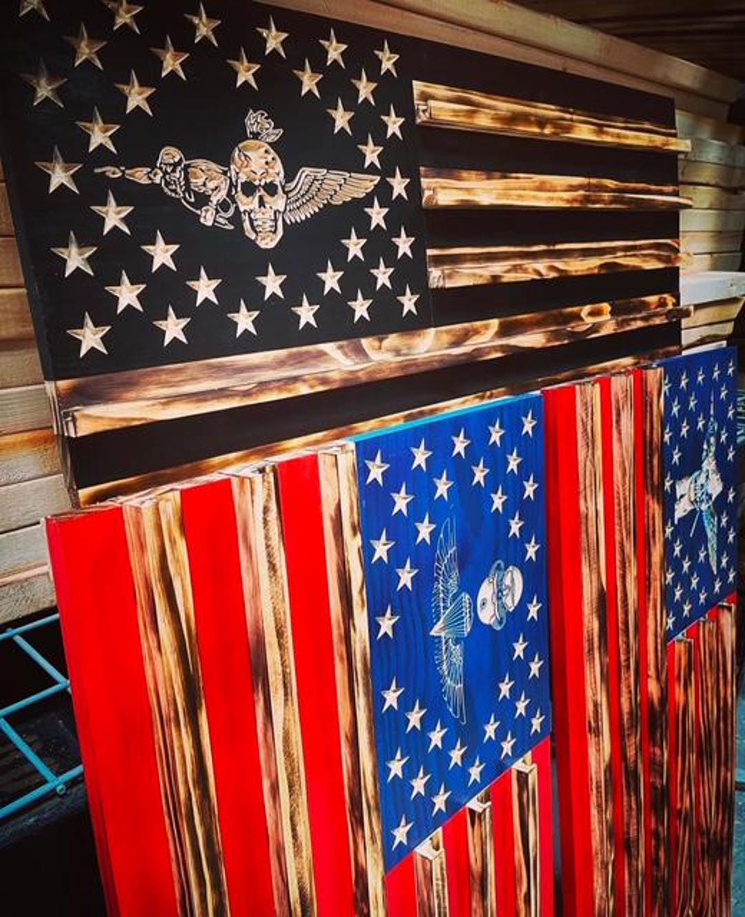 Custom Engraved American Flag (3x2) - Etsy