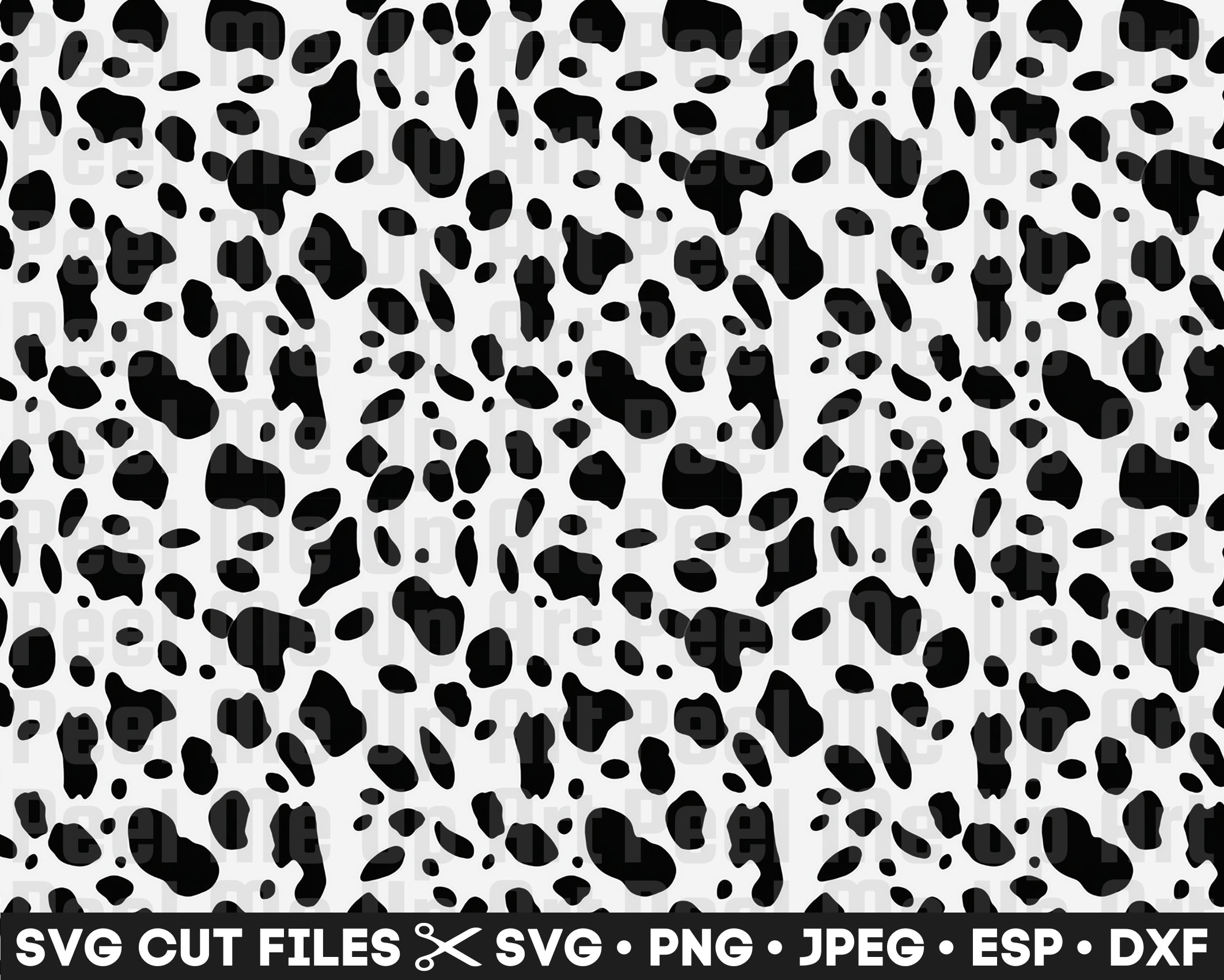 Dalmatian Spots SVG, Dog EPS, Animal Spots Jpeg, Animal Dxf, Instant ...