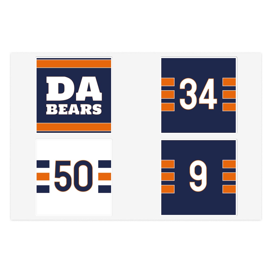 Da Bears Sticker Pack - Chicago Bears - Etsy