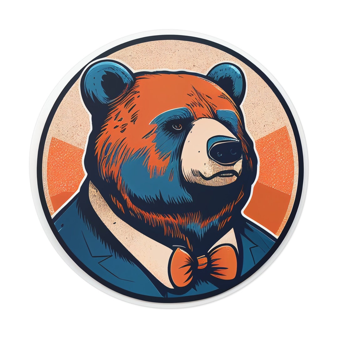 CEO Bear - Leader Bear Stickers #1 - Etsy