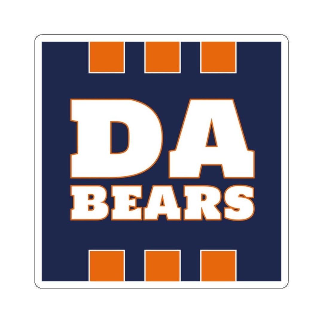 DA BEARS - Chicago Bears Jersey Themed Sticker - Etsy