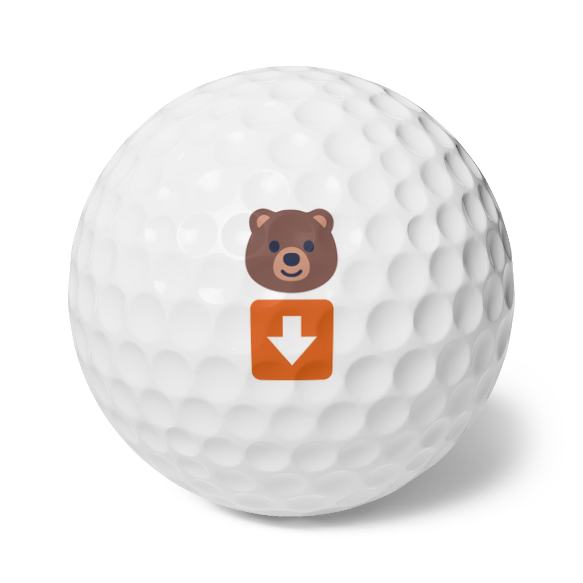 Chicago Bears "bear Down" Emoji Golf Balls - Set of 6 - Etsy
