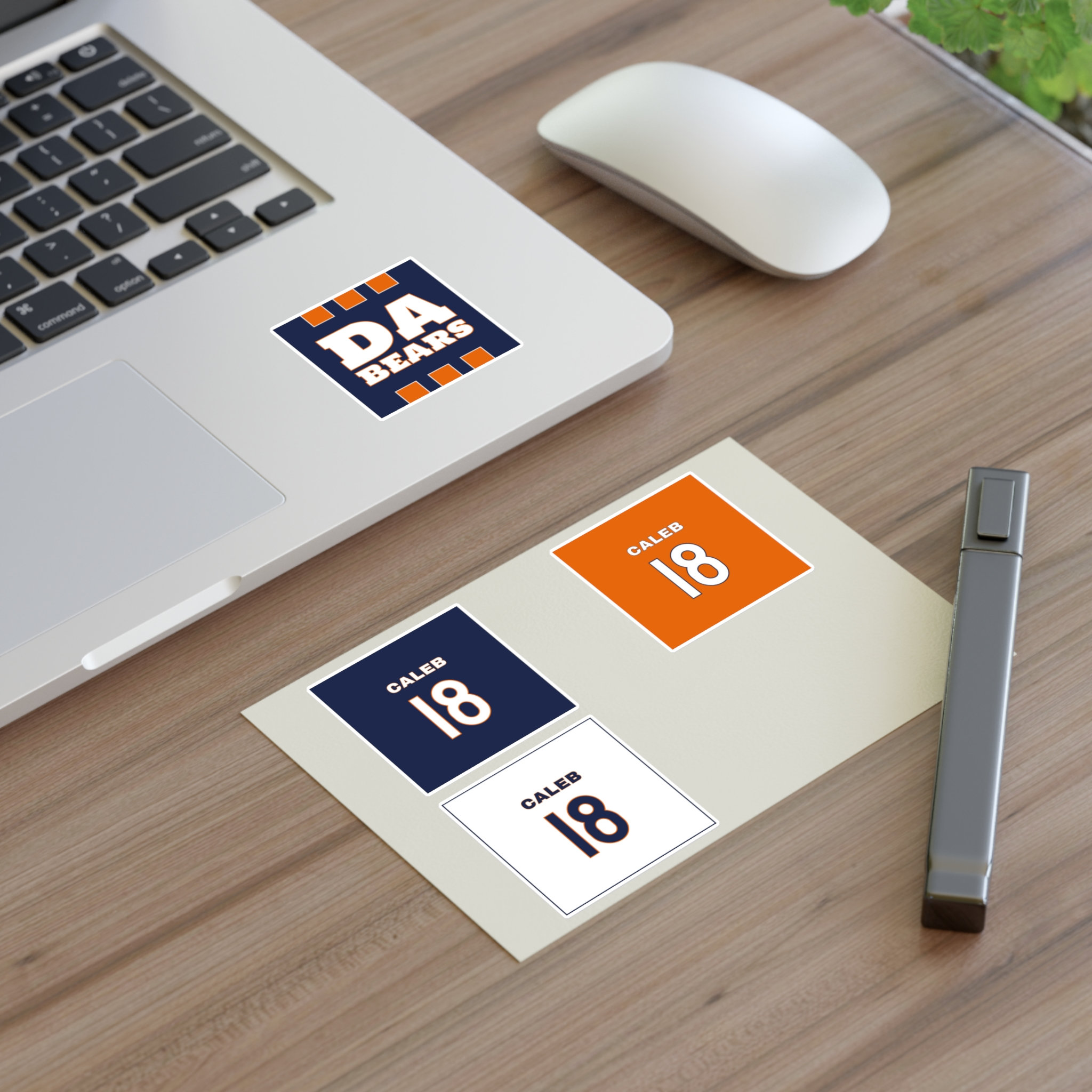 Caleb Williams Bears Sticker Pack - Chicago Bears 4x Jersey Stickers - Etsy