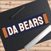 Da Bears Bumper Sticker Chicago Bears Auto Decal - Etsy