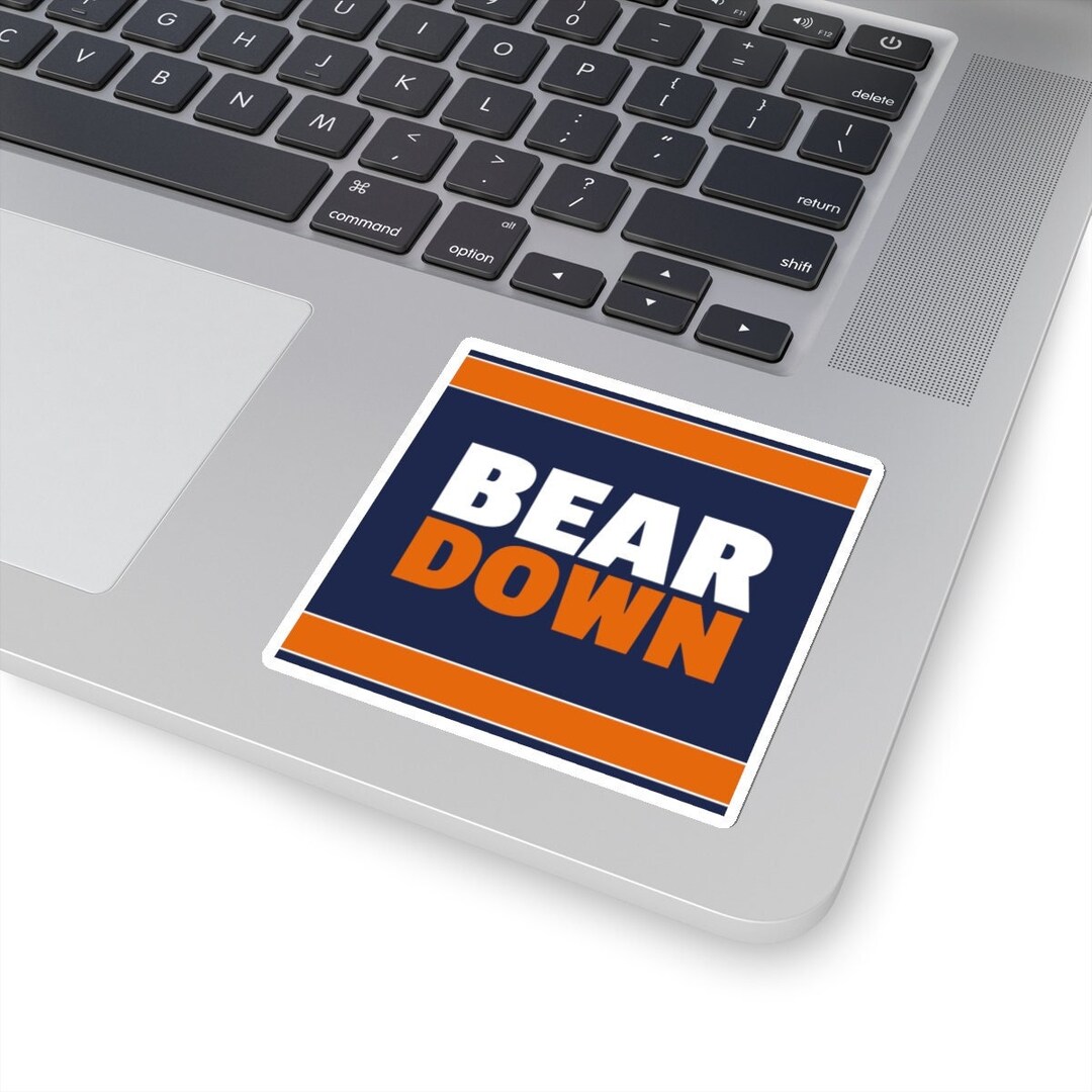 Bear Down - Chicago Bears Themed Vinyl Sticker - Etsy