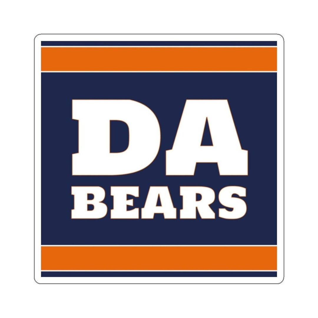 DA BEARS - Chicago Bears Themed Vinyl Sticker - Etsy