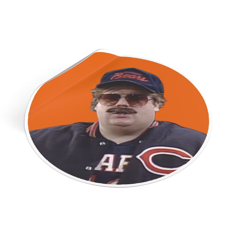 Chris Farley Superfan Sticker - SNL Chicago Bears - Etsy