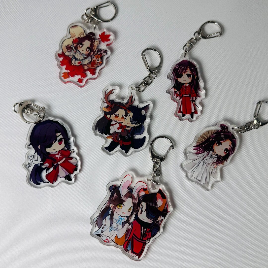 Heaven Official's Blessing Acrylic Keychain: Hua Cheng, Xie Lian - Etsy