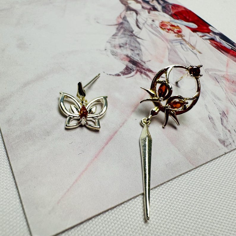 Heaven Official’s Blessing Earrings, Jewellery, Handmade, Tian Guan Ci ...