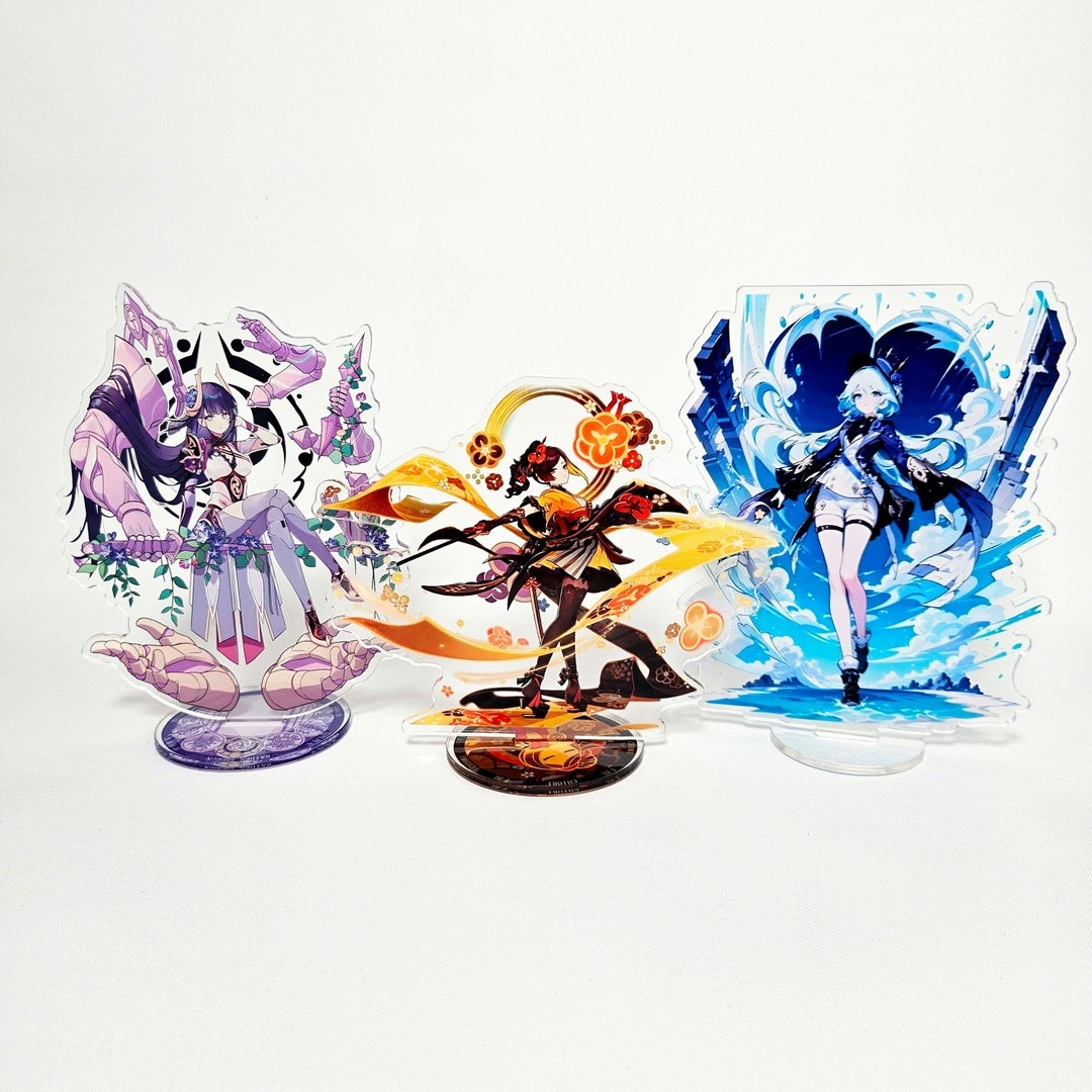 Genshin Impact Acrylic Stands — Furina, Chiori, Raiden. Pre Order. - Etsy
