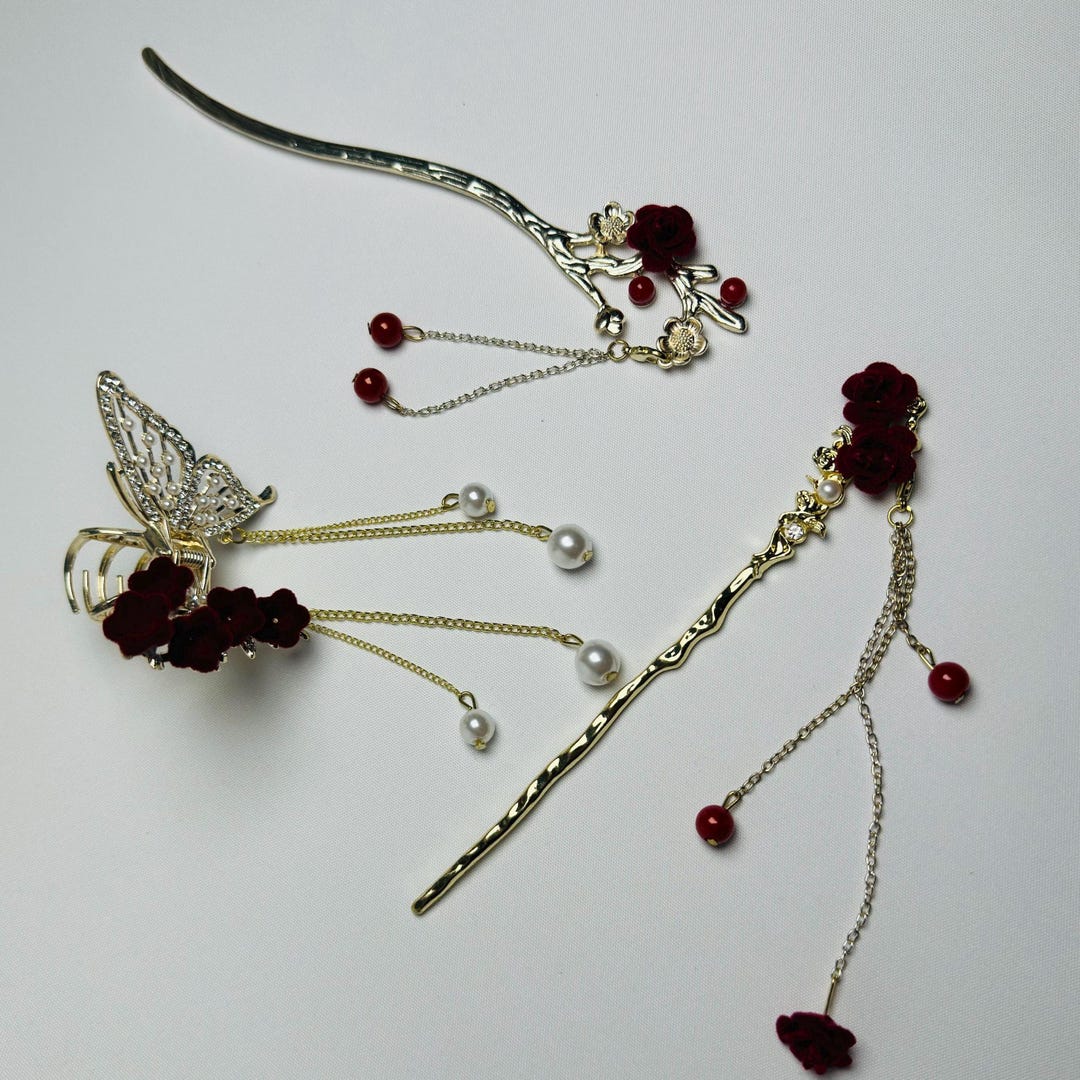 Heaven Official’s Blessing Inspired Hairpins and Claws, Tian Guan Ci Fu ...