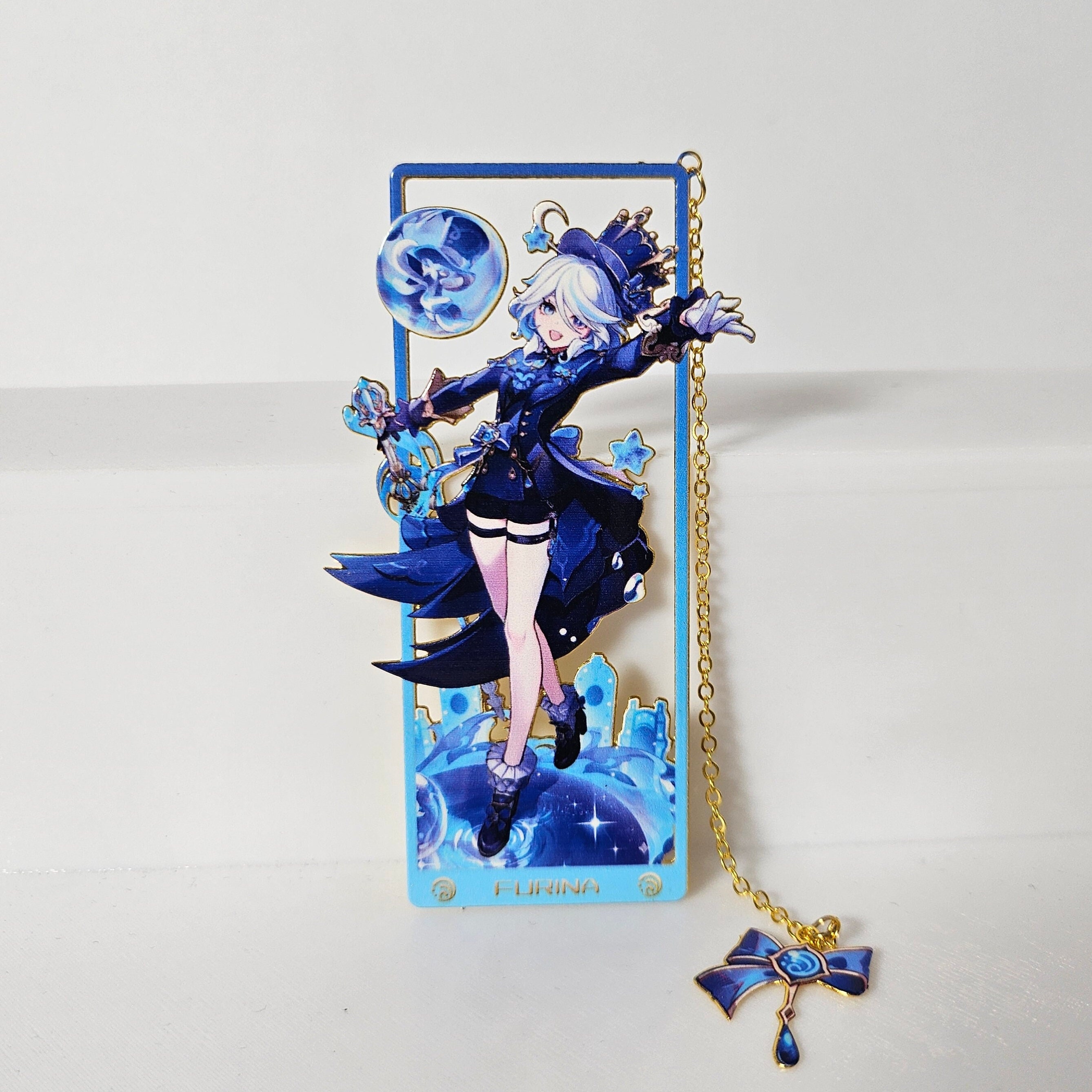 Genshin Impact Metal Bookmarks Lyney, Lynette, Neuvillette, Wriothesley ...