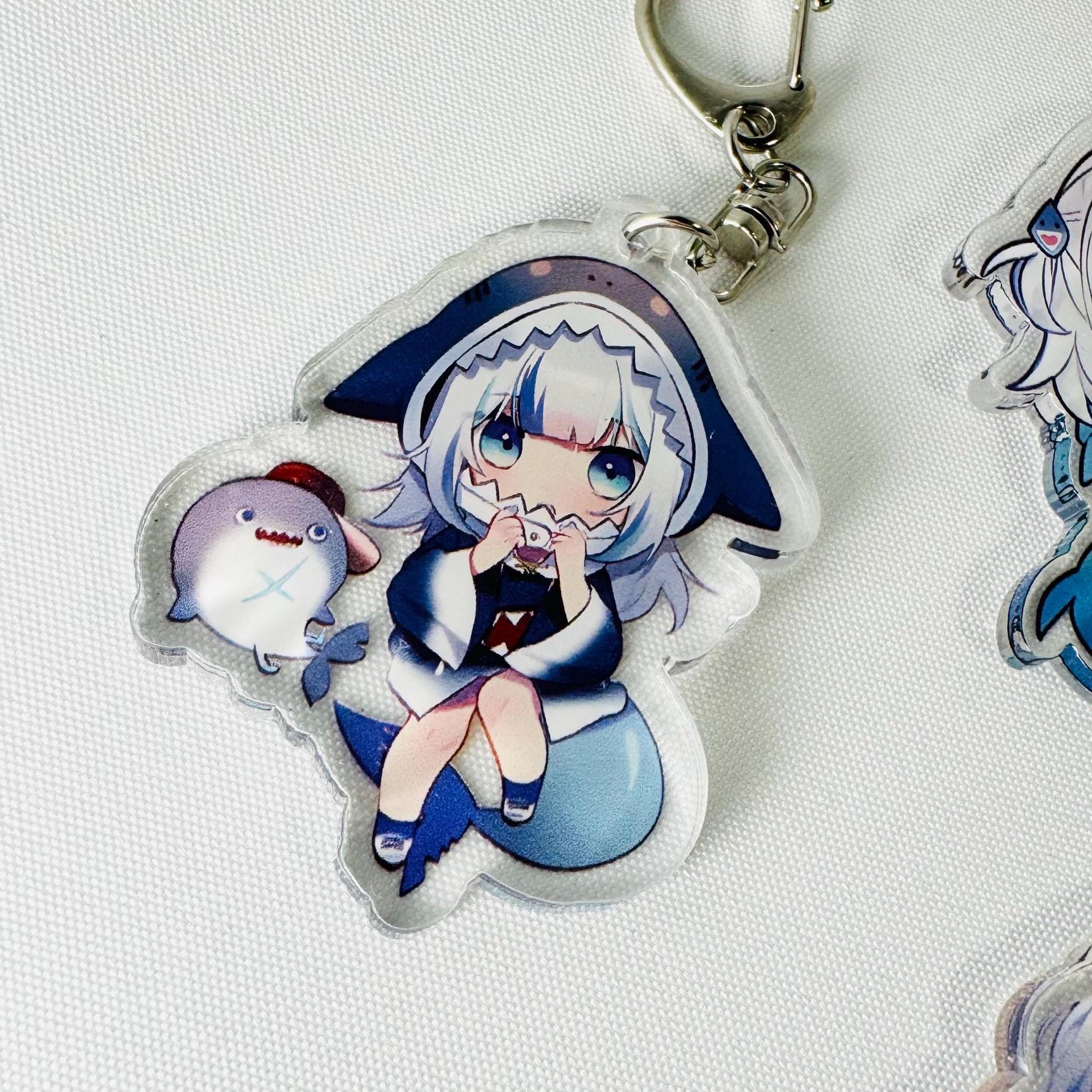 Gawr Gura Vtuber Acrylic Keychains - Etsy