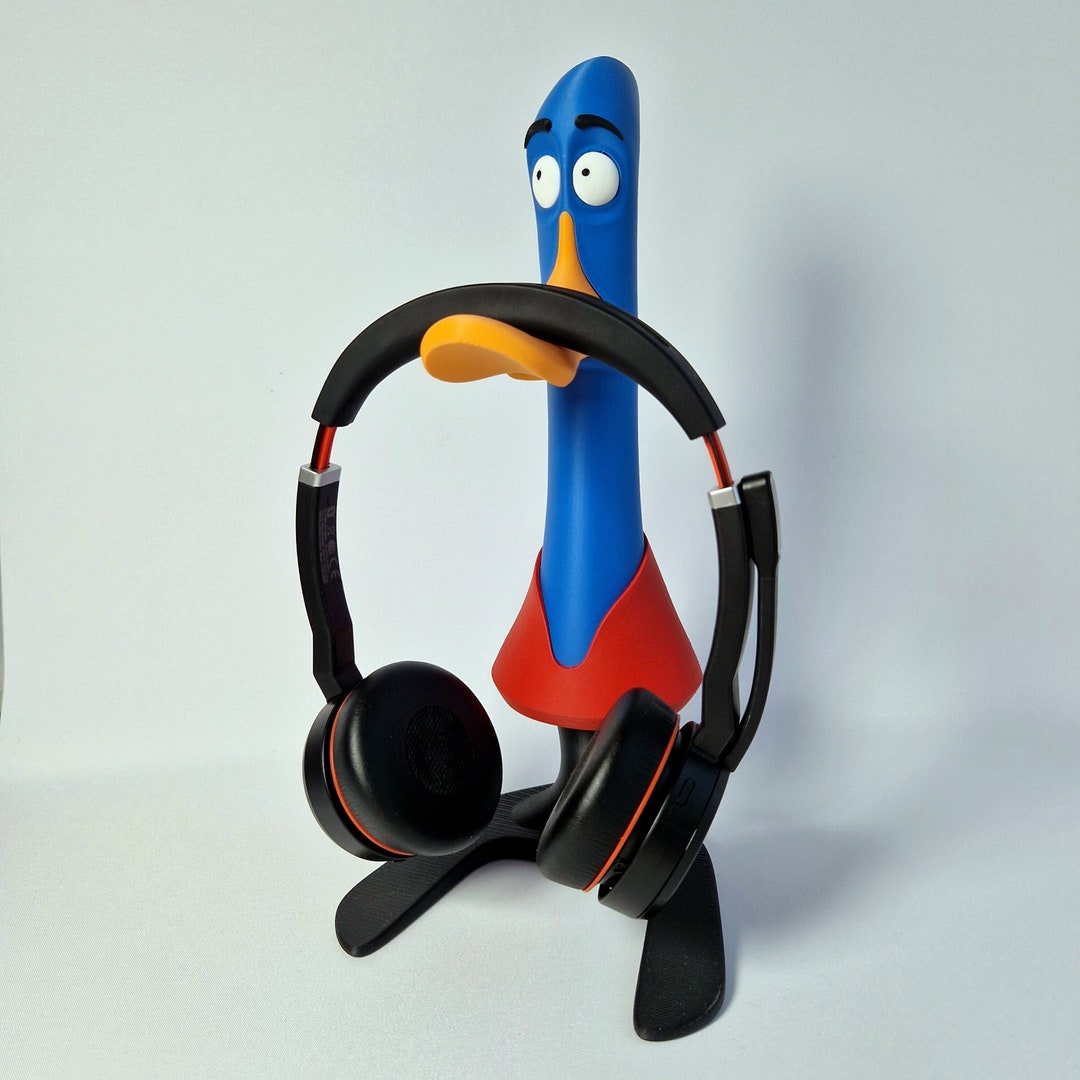 Headphones Stand, Funny Duck, Holder, Cartoon Style, 3D Print - Etsy