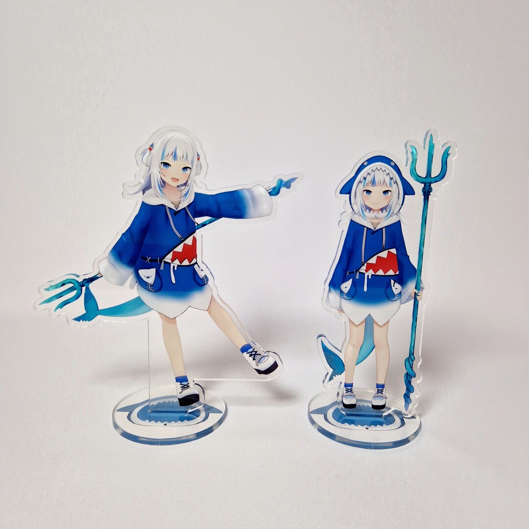 Vtuber Gawr Gura Acrylic Stands. Pre Order. - Etsy
