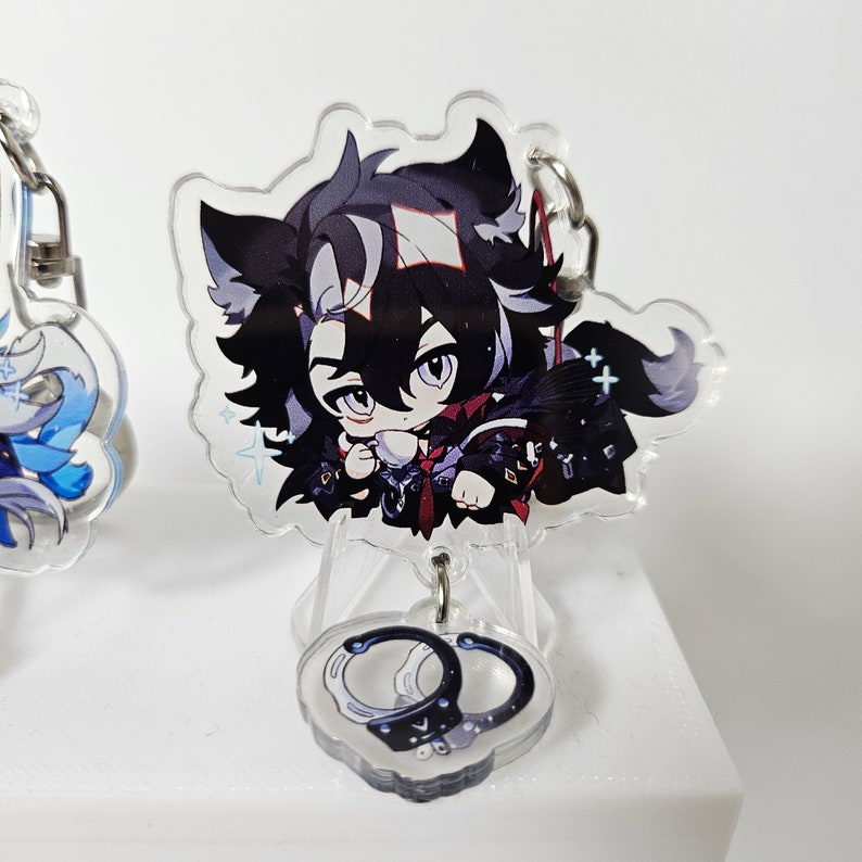 Genshin Impact Acrylic Keychain Charlotte, Navia, Wriothesley, Clorinde ...