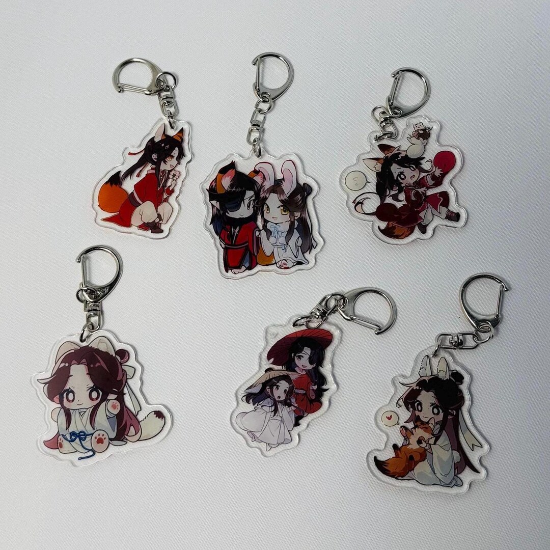 Heaven Official’s Blessing Acrylic Keychains, Hua Cheng, Xie Lian, Tian ...