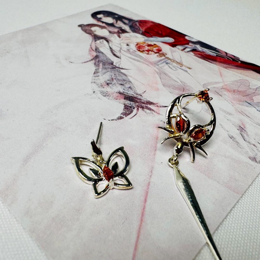 Heaven Official’s Blessing Earrings, Jewellery, Handmade, Tian Guan Ci ...