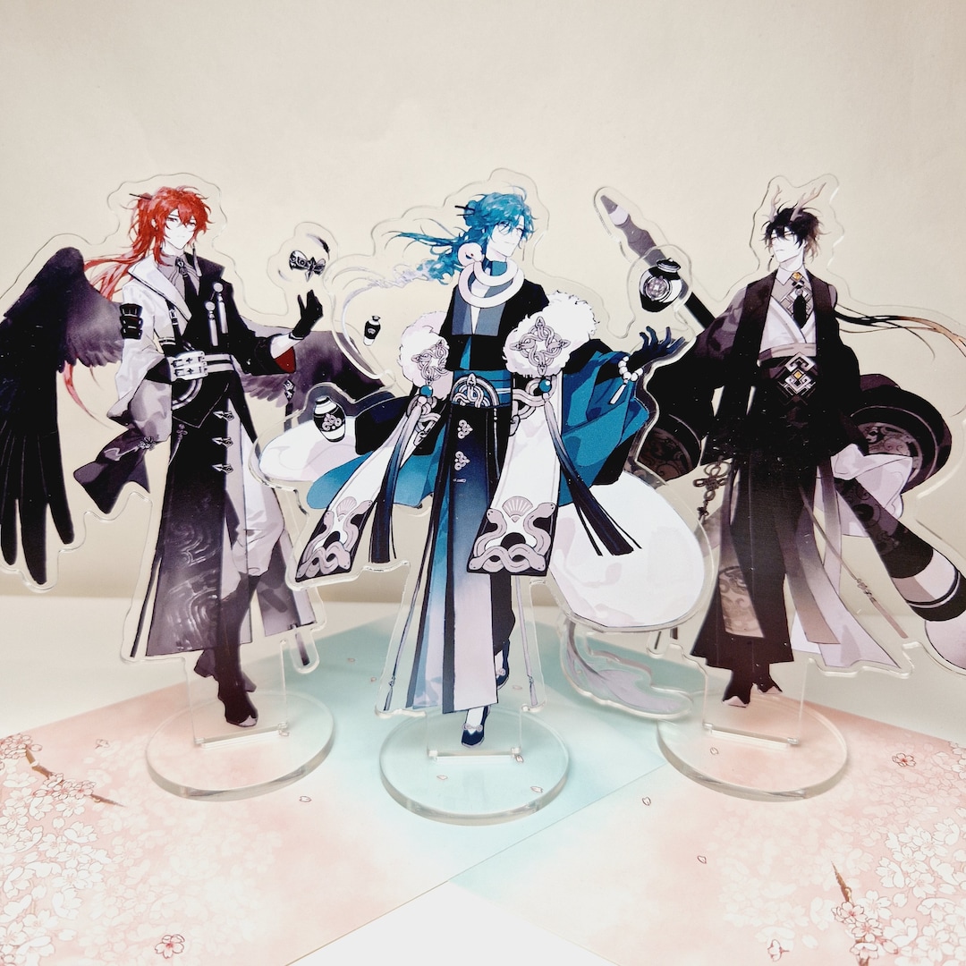Genshin Impact Acrylic Stands Diluc, Zhongli, Baizhu. - Etsy