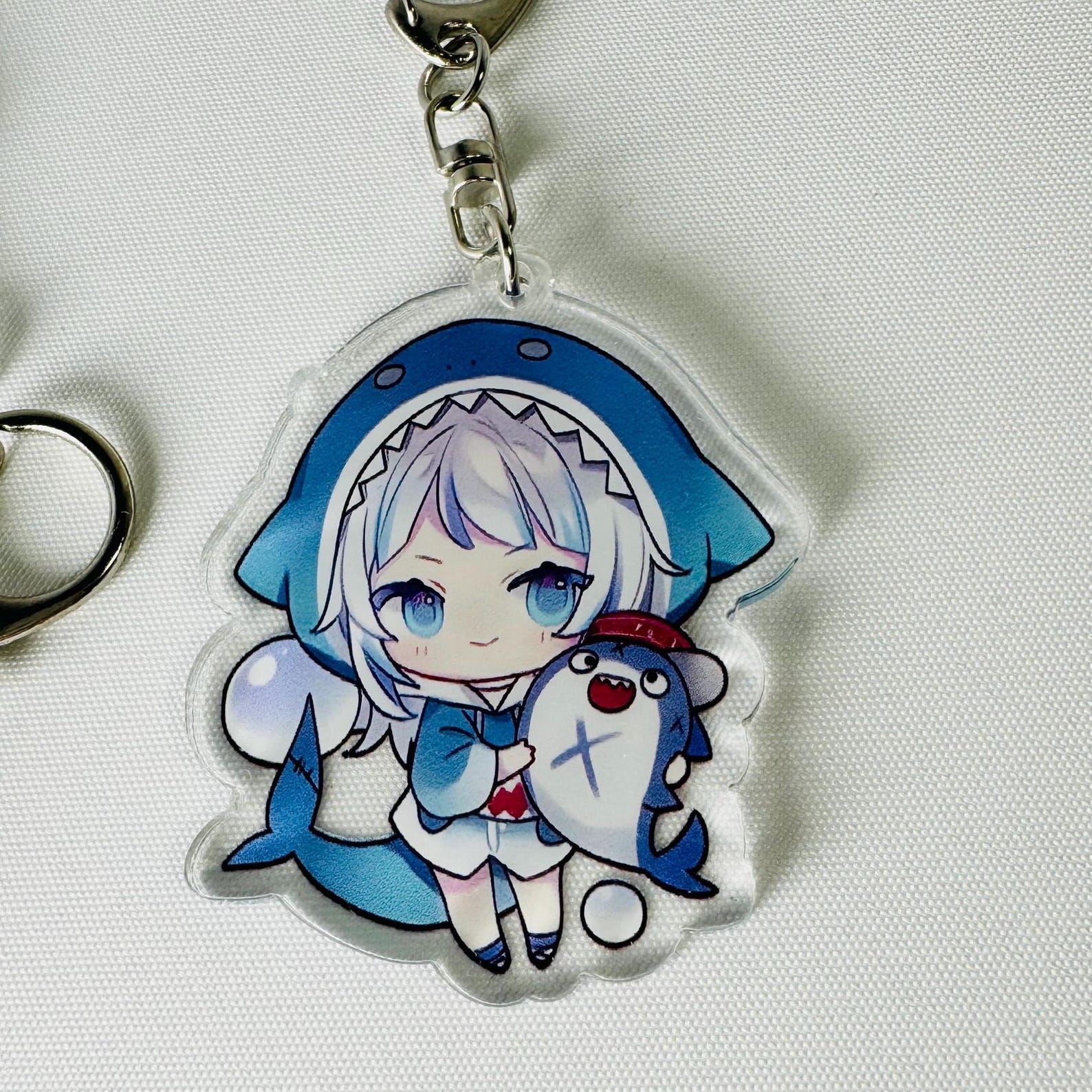Gawr Gura Vtuber Acrylic Keychains - Etsy
