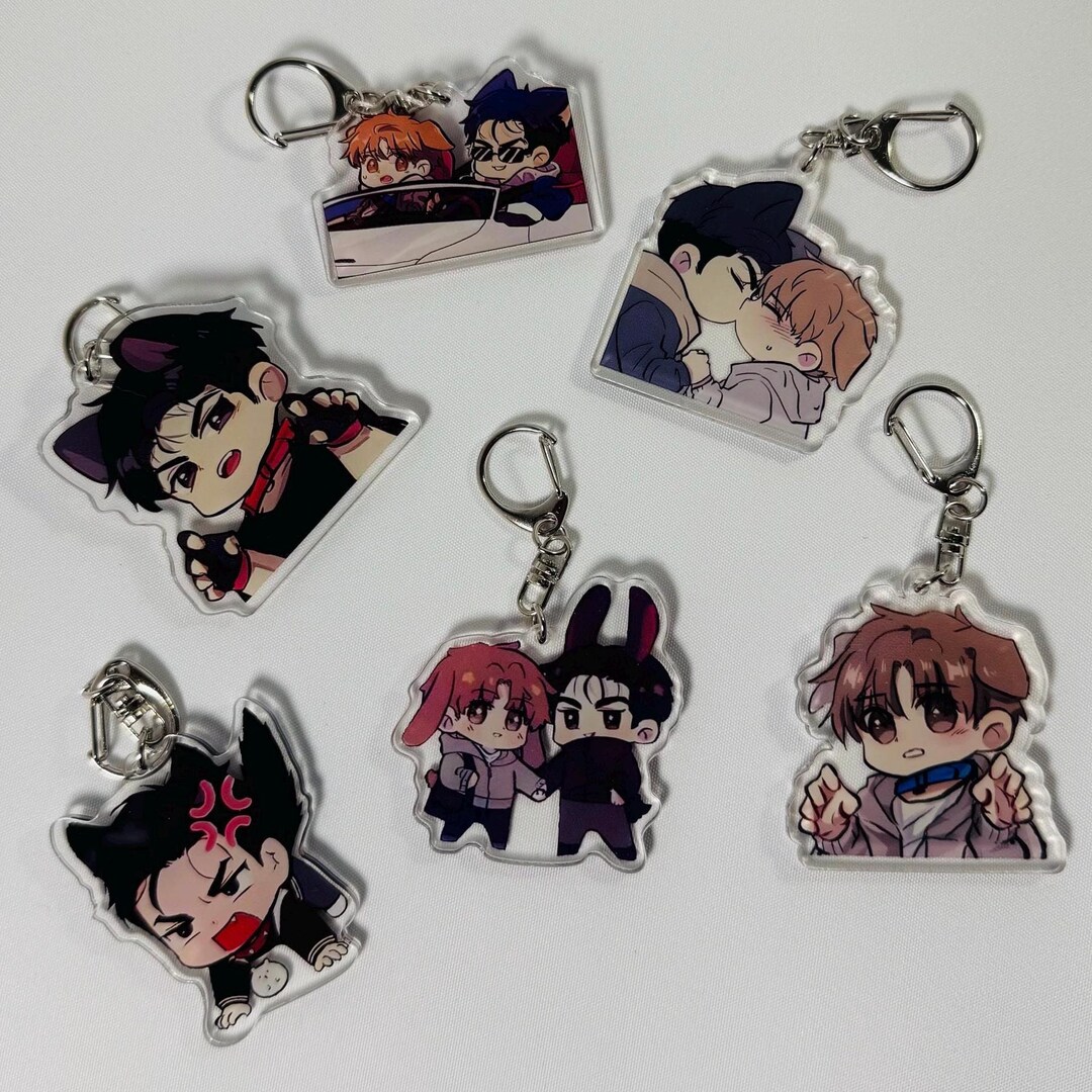Acrylic Keychains Jinx, Manhwa, BL, Joo Jaekyung, Kim Dan, Korean - Etsy