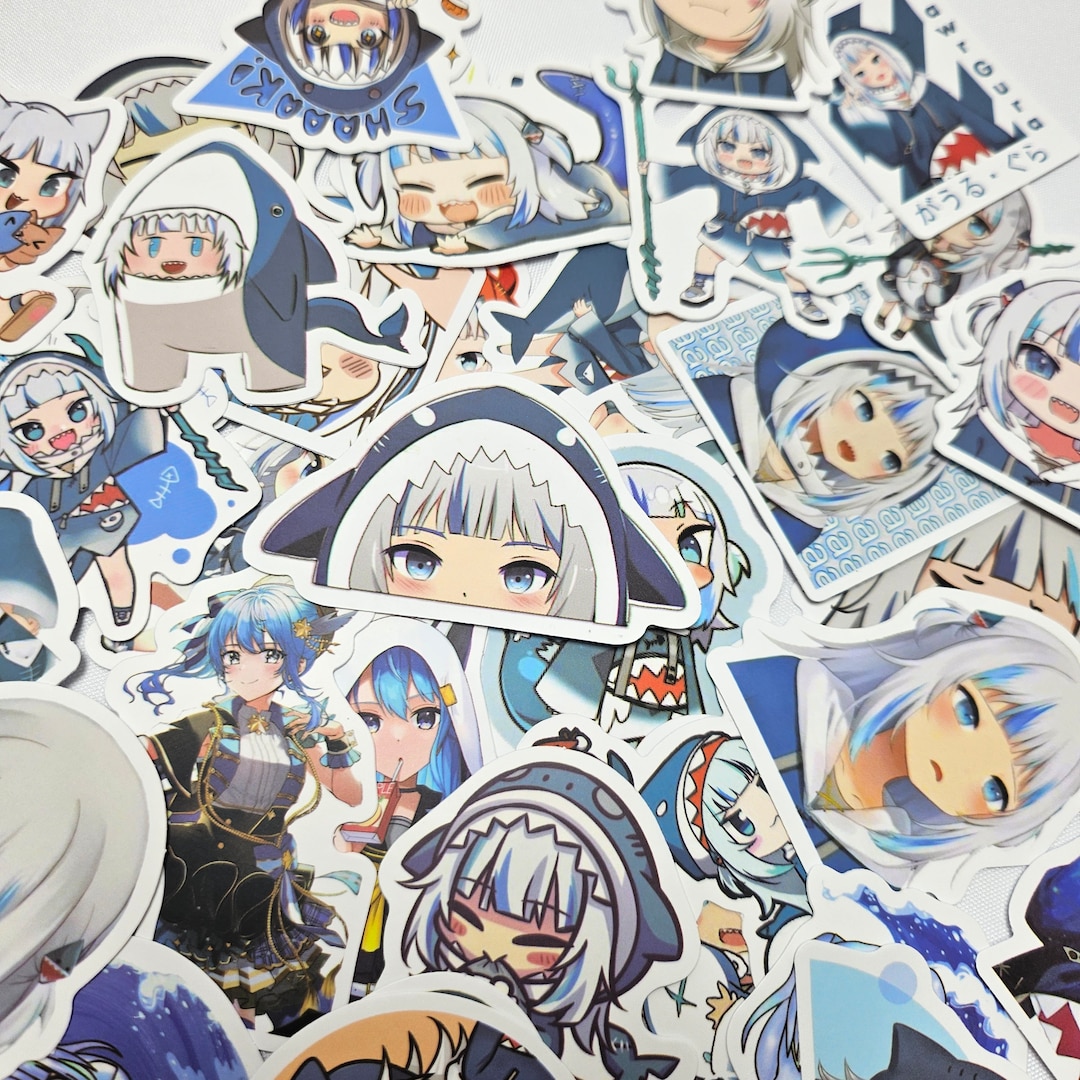 Stickers Vtuber Gawr Gura, LOLOLOL - Etsy