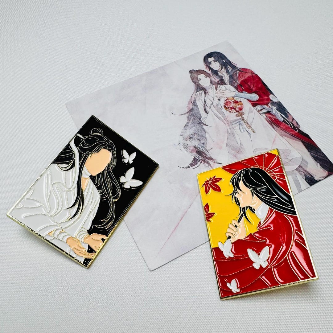 Heaven Official’s Blessing Badges, Enamel Pin, Xie Lian, Hua Cheng - Etsy
