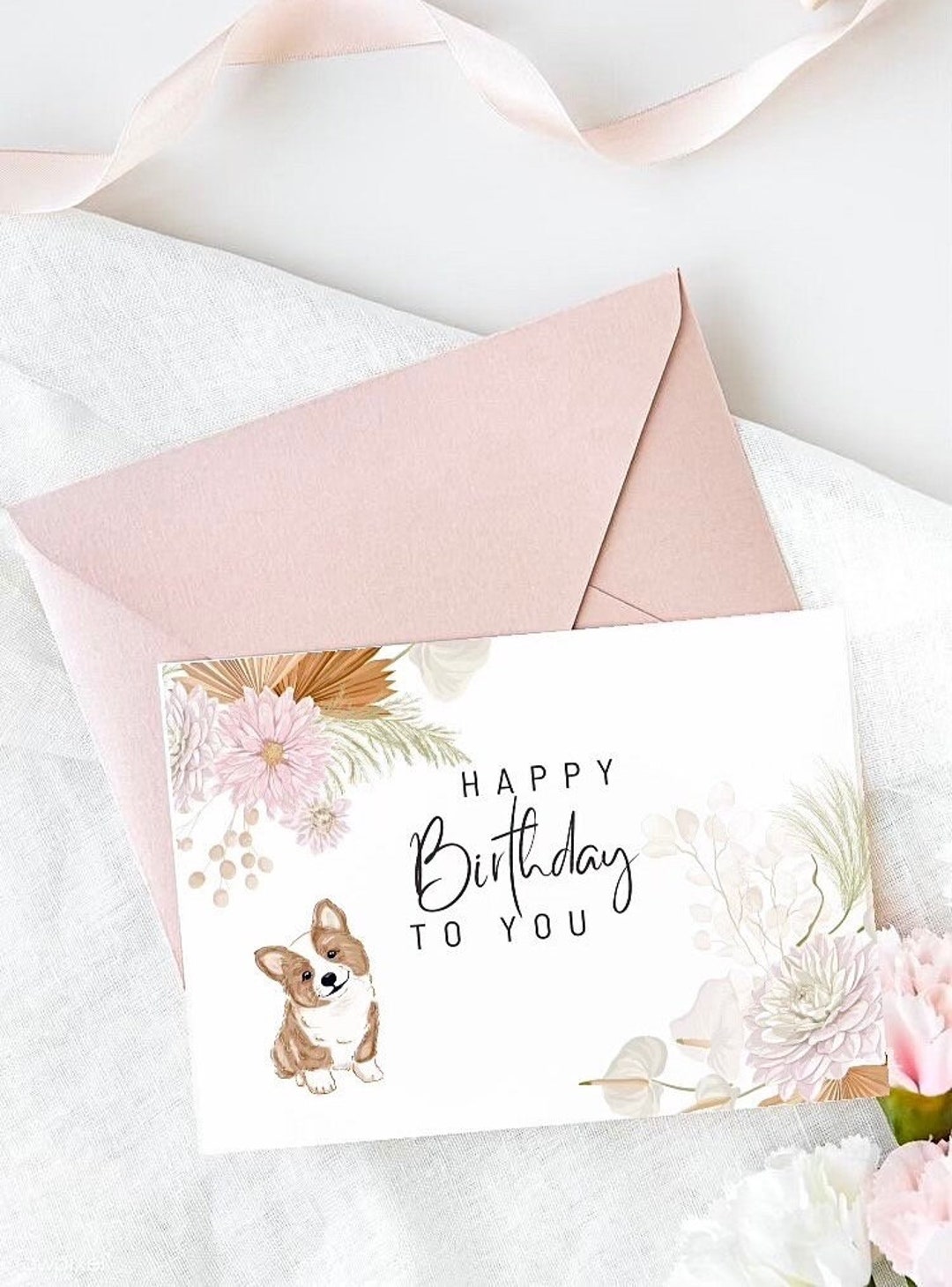 Happy Birthday Card Landscape Digital Download - Etsy