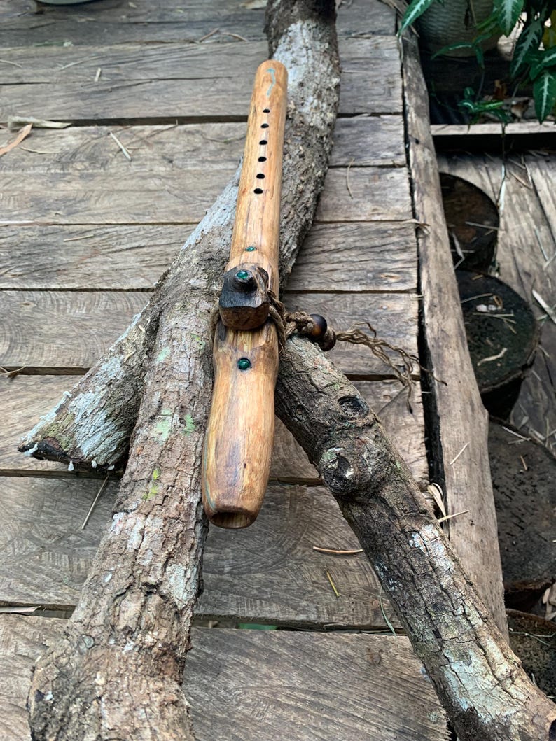 Native American Style Branch Flute Australian Pine Wood the Forest ...