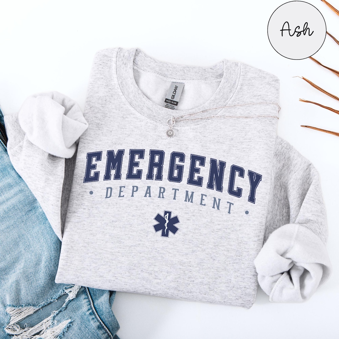 Emergency Department Sweatshirt, Emergency Room Sweater, ER Nurse ...