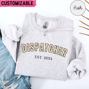 Custom Dispatcher Sweatshirt, Personalized 911 Dispatcher Sweater ...