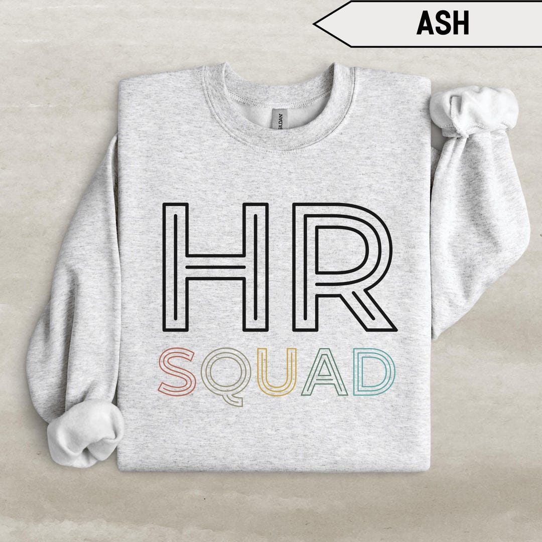 Human Resources Sweatshirt, HR Squad Sweater, Hr Crew Crewneck, Hr Team ...
