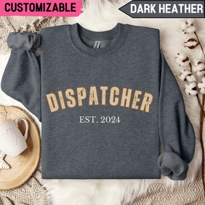 Custom Dispatcher Sweatshirt, Personalized 911 Dispatcher Sweater ...
