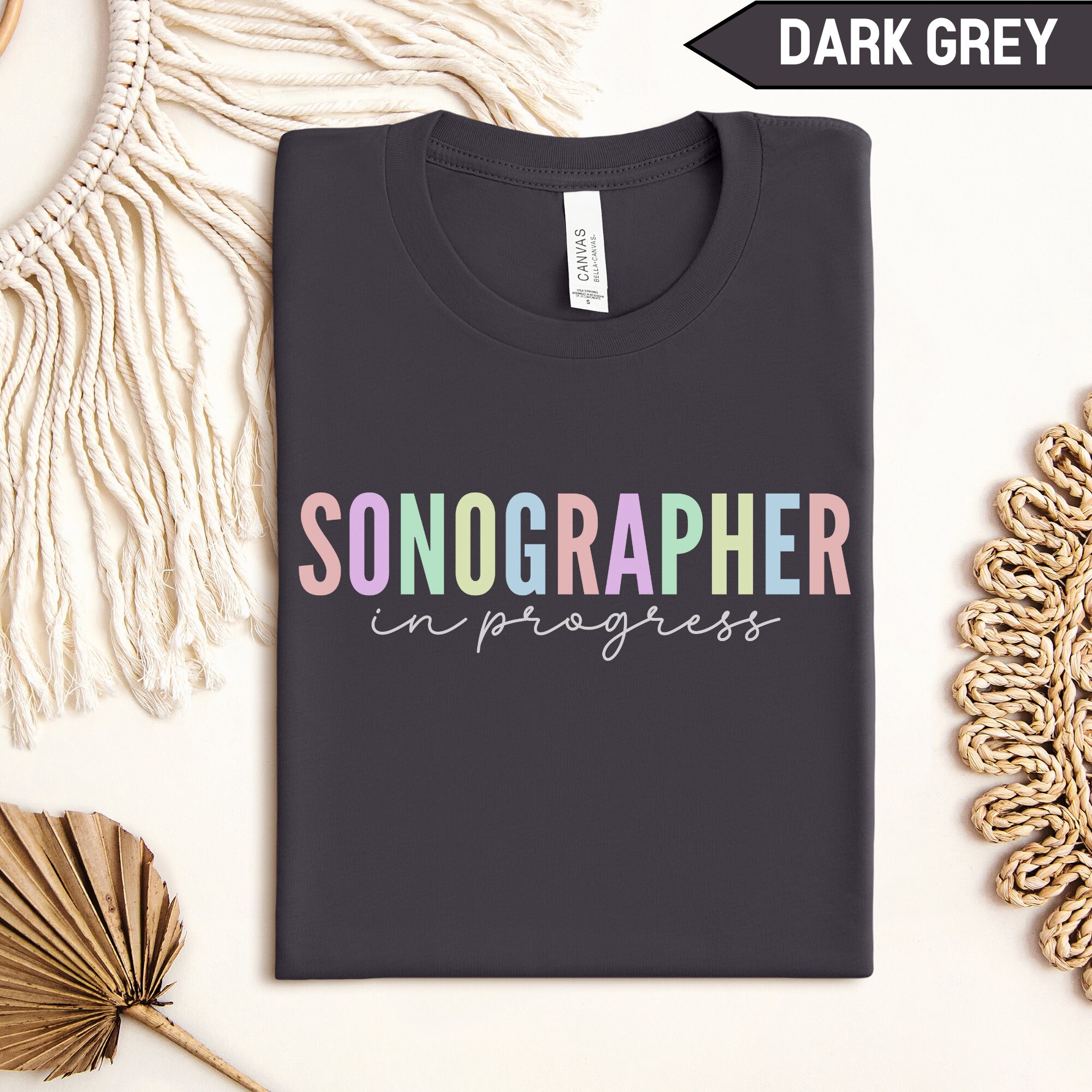 Sonographer in Progress Shirt, Ultrasound Tech T-shirt, Sonographer ...