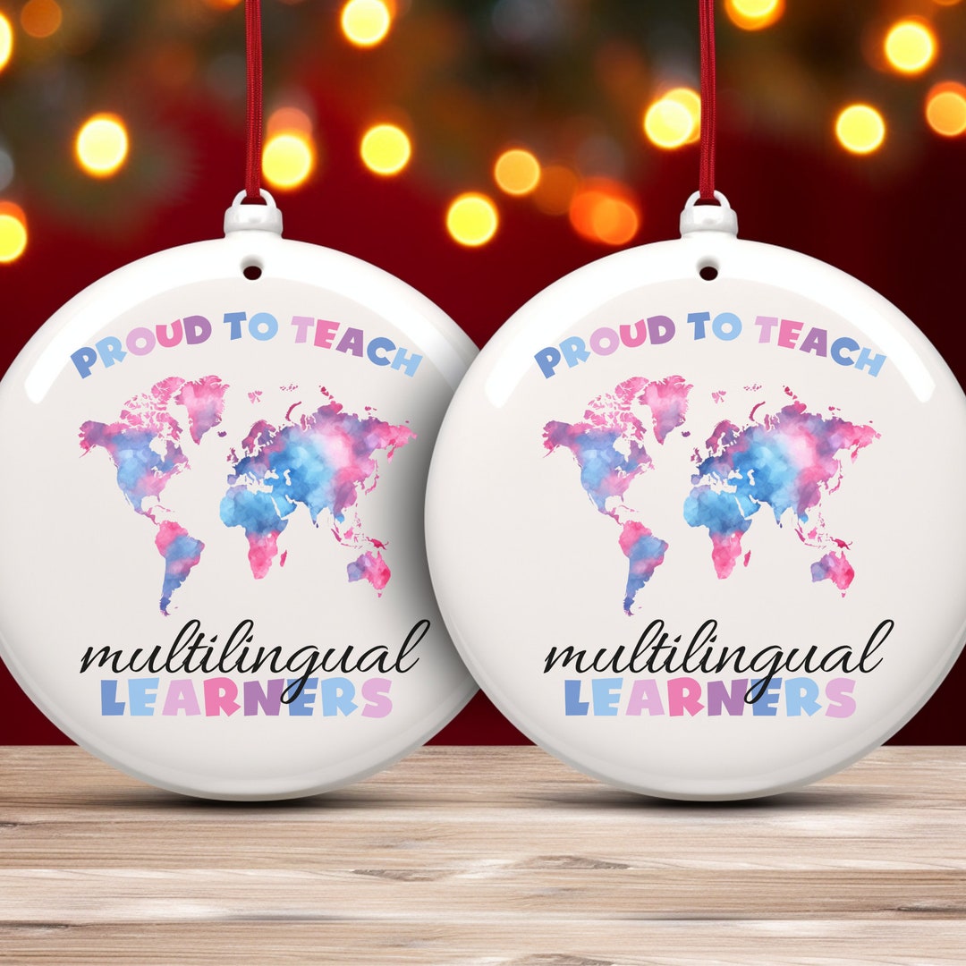 Personalized ESL Teacher Ornament, Custom Esl Teacher Gift,proud to ...