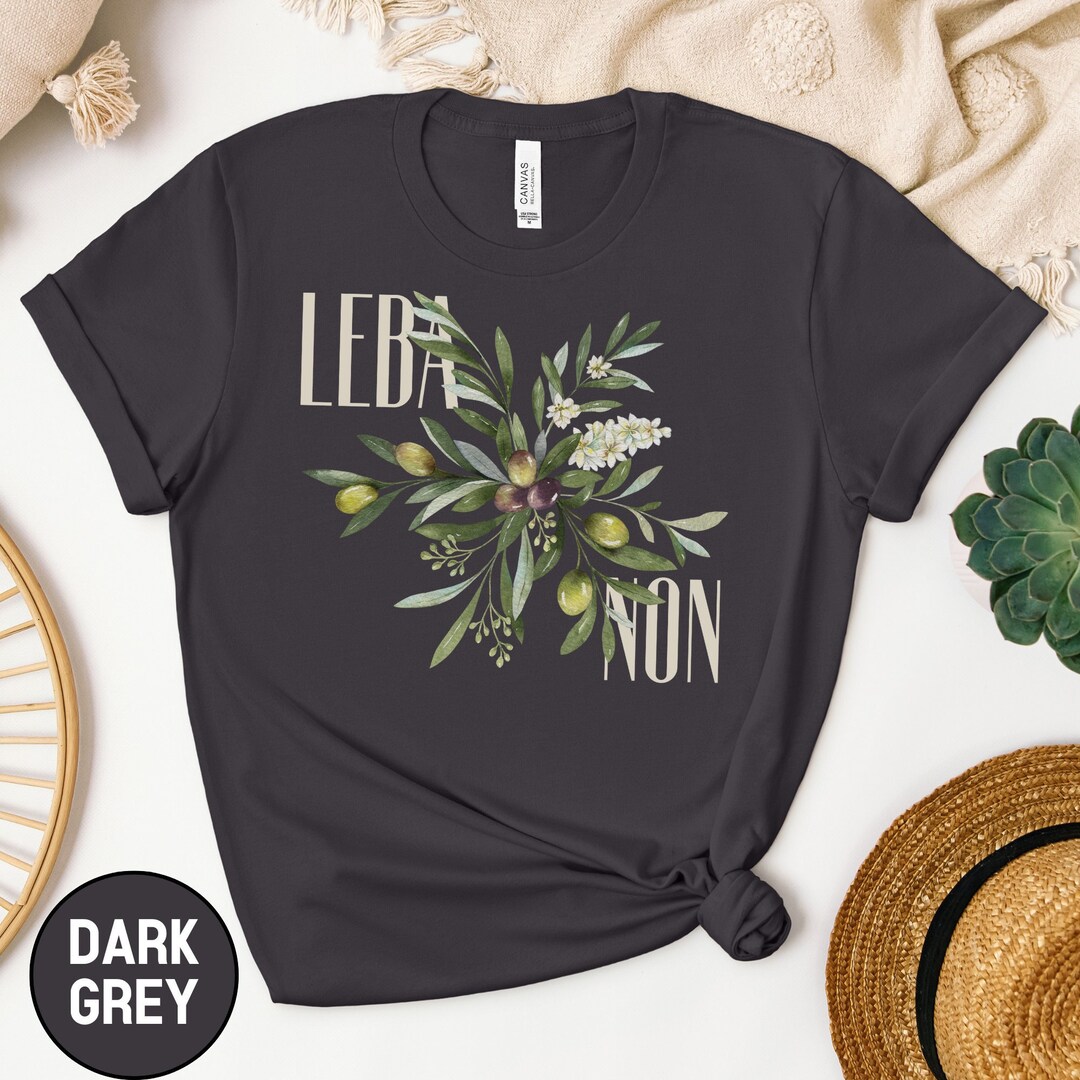 Lebanon Shirt, Support Lebanon T-shirt, Beirut Olive Tee, Lebanese Flag ...