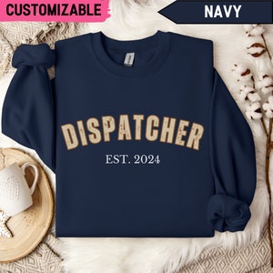 Custom Dispatcher Sweatshirt, Personalized 911 Dispatcher Sweater ...
