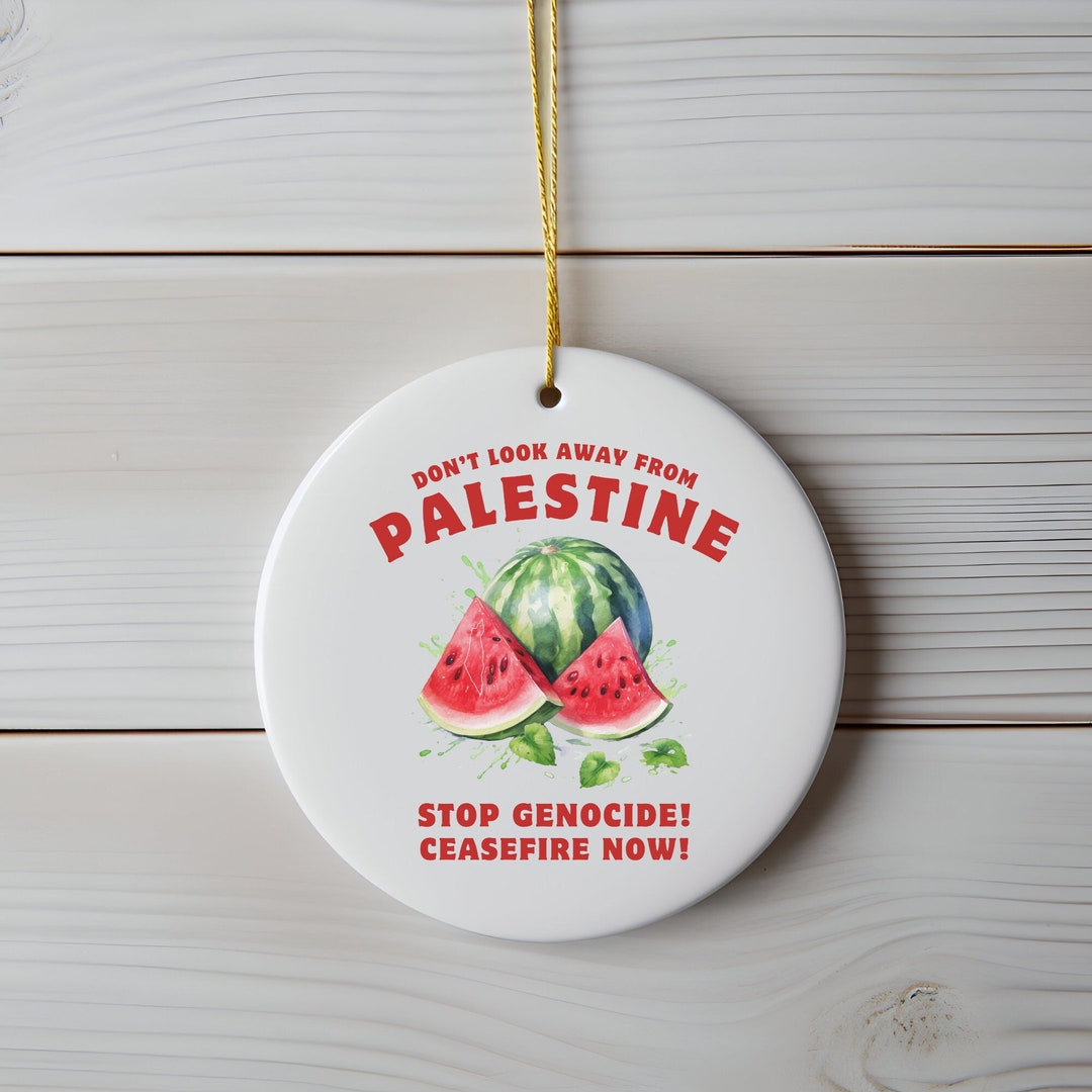 Palestine Watermelon Ornament, Free Palestine Ornament, Palestinian ...