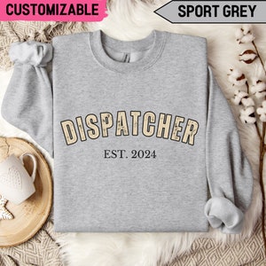 Custom Dispatcher Sweatshirt, Personalized 911 Dispatcher Sweater ...