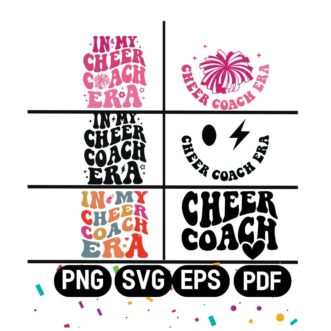 In My Cheer Coach Era Bundle Svg, Cheer Coach Era Svg, Cheer Coach ...