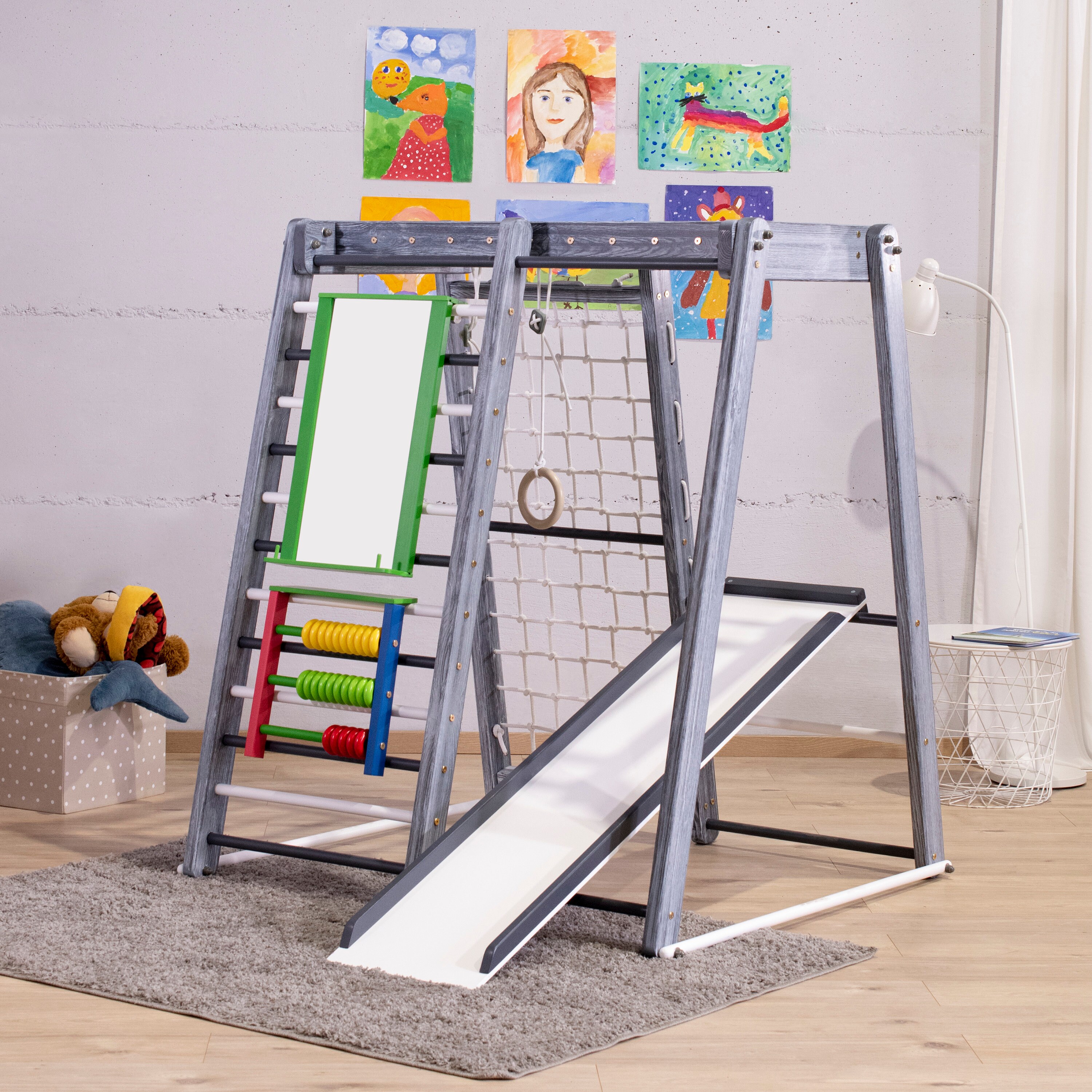 Children Playground With Slide malČek-color Toys Indoor Playground Kids ...