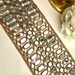 Broad Antique Gold Mirrorwork Lace Border, Cutwork Glass Border for ...